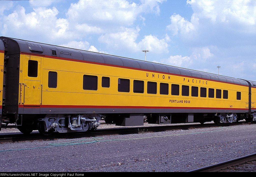 UPP 5473, Portland Rose, Coach at UPs Proviso Yard